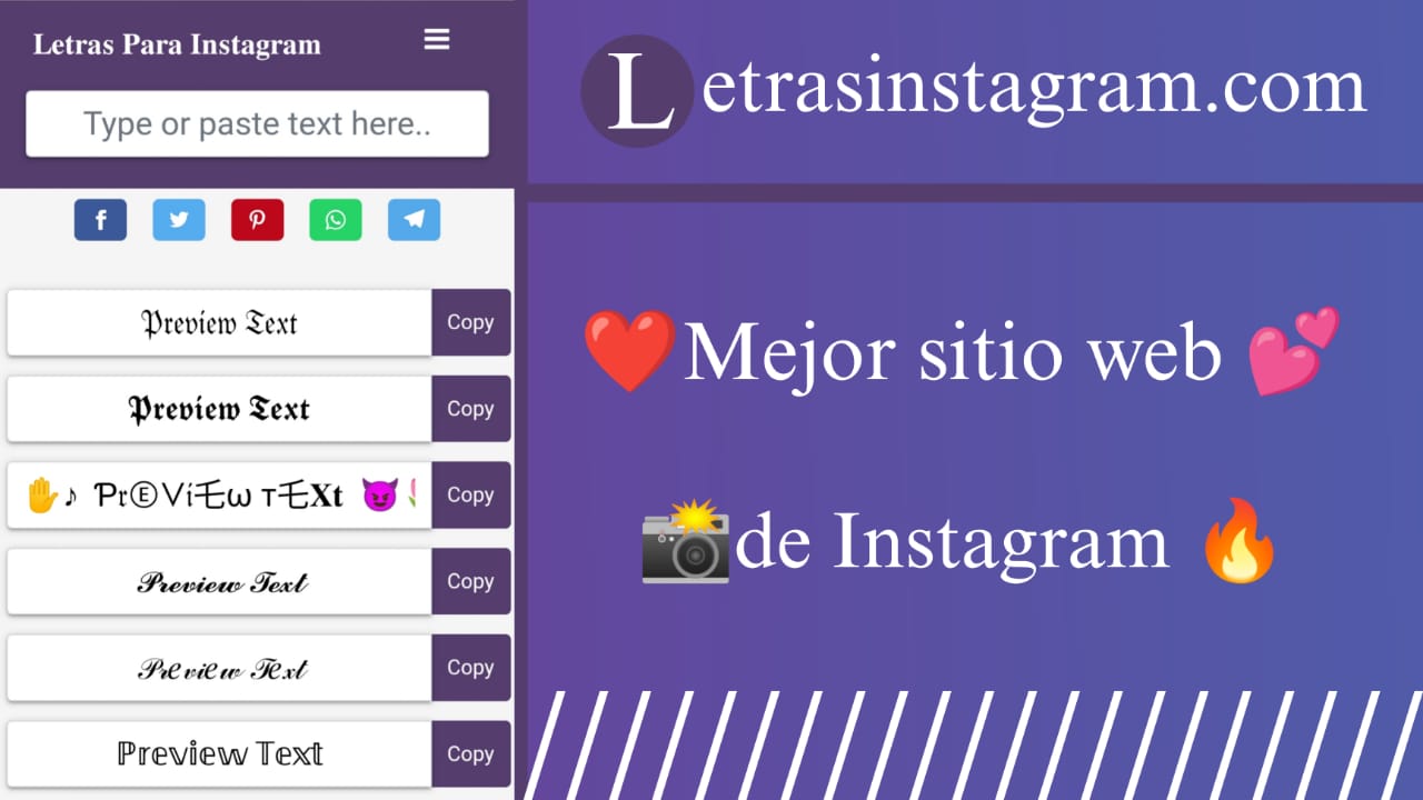 Letras Para Instagram { 𝖈𝖔𝖕𝖎𝖆𝖗 𝖞 𝖕𝖊𝖌𝖆𝖗 } | Fuentes Para Instagram